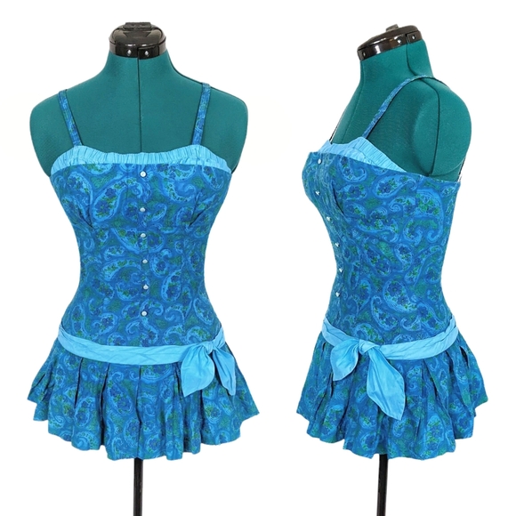 Petti | Swim | 95s Swimsuit 50s Vintage Bathing Suit Drop Waist One ...